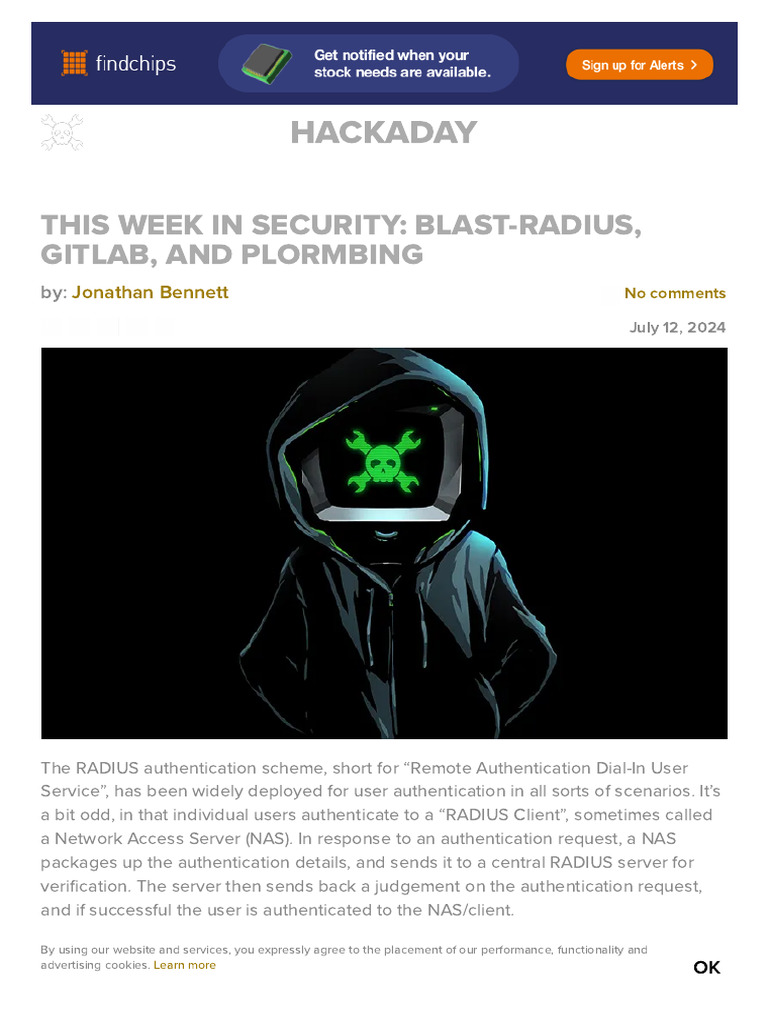This Week In Security_ Blast-RADIUS, Gitlab, And Plormbing _ Hackaday | PDF | Radius | Computer ...