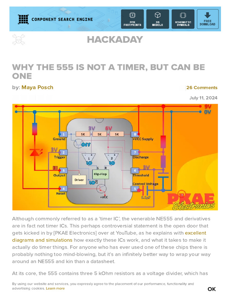 Why The 555 Is Not A Timer, But Can Be One - Hackaday | PDF | Electronic Circuits | Electrical ...