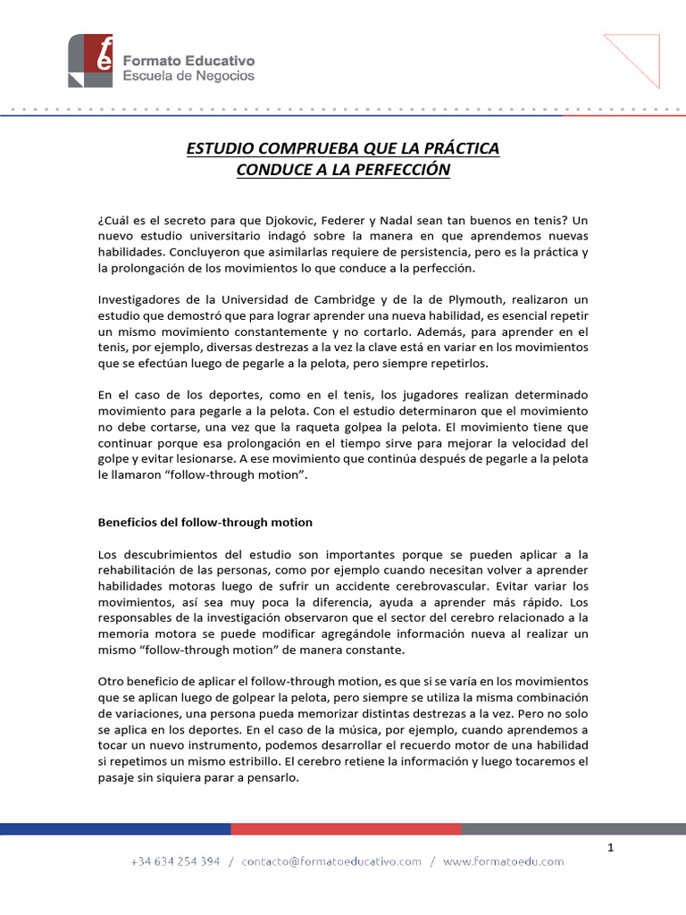 Entrenamiento - Documentación Técnica - LL9 | PDF | Ciencia cognitiva ...