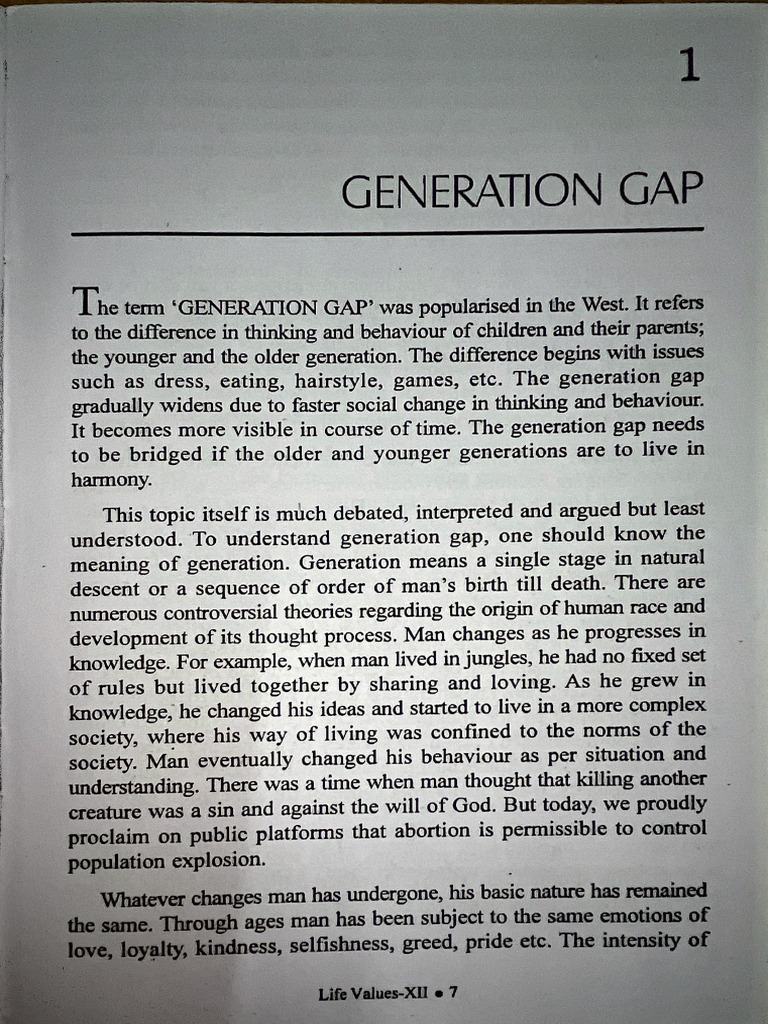 Ch1 Generation Gap | PDF