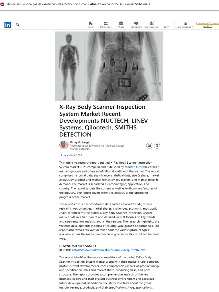 (9) X-Ray Body Scanner Inspection System Market Recent Developments ...