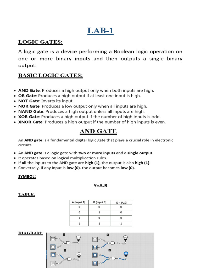 DLD Lab Manual | PDF