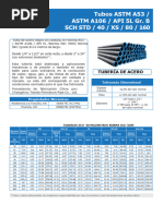 Tabla Medidas y Espesores Tuberia Api 5L A 106 A 53 | PDF