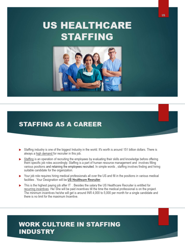 Us Healthcare Staffing Day 1-1 | PDF | Human Resources | Recruitment