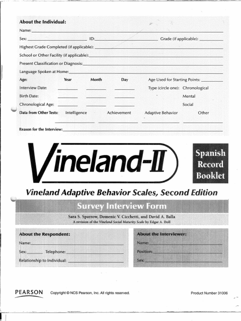 Vineland-Ii - Imprimir | PDF