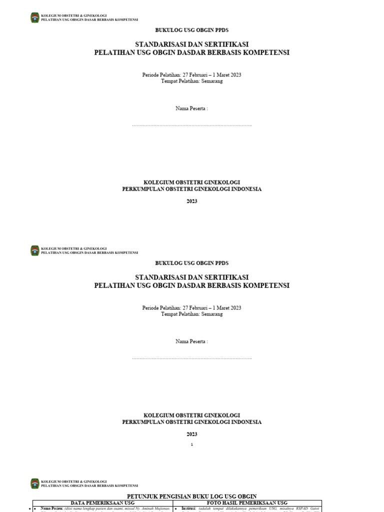 Bukulog Usg Obgin PPDS | PDF | Sains & Matematika
