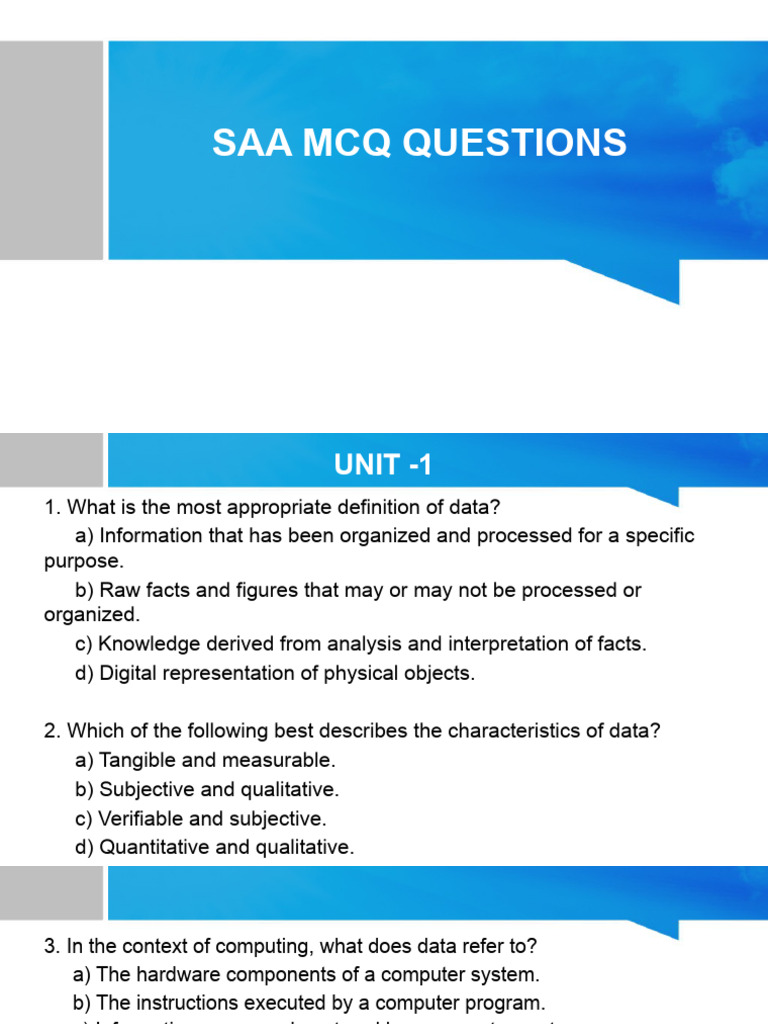 Unit1 Download Free Pdf Data Information