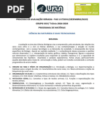 Matriz de Referência PAS 2 2025 | PDF | Science | Sociologia