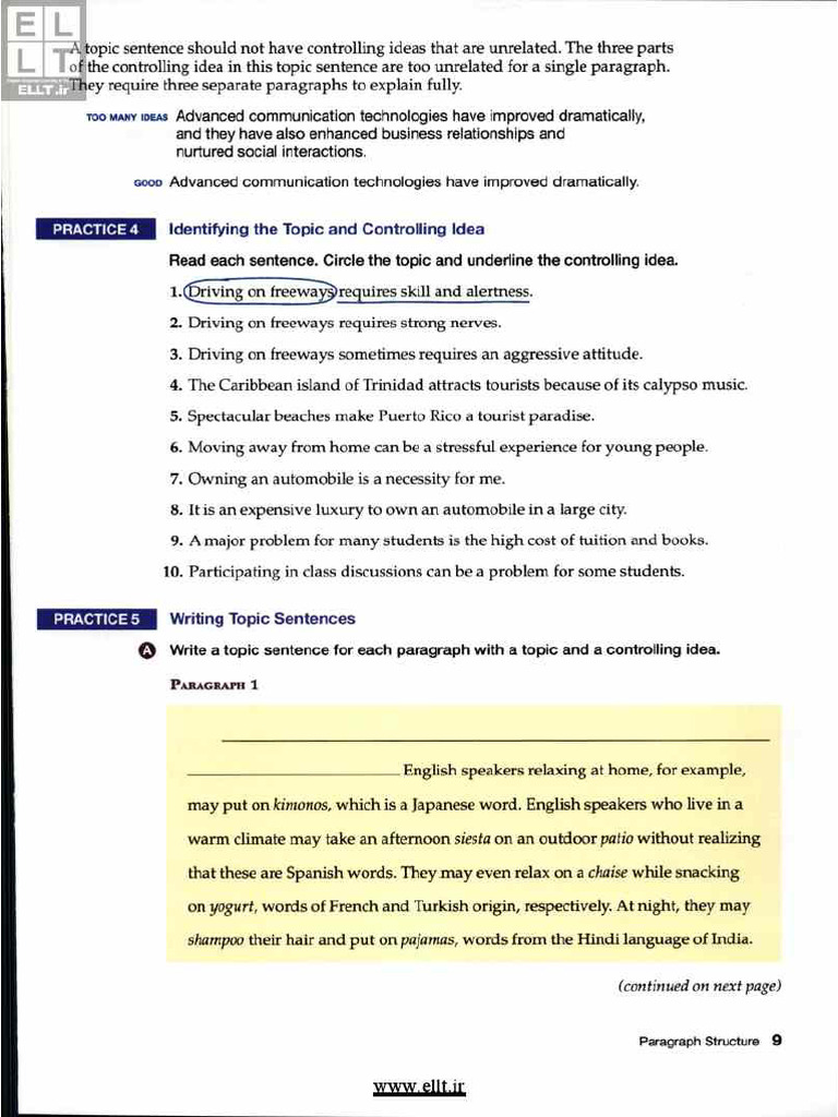 Paragraph Writing Exercise-1 | PDF