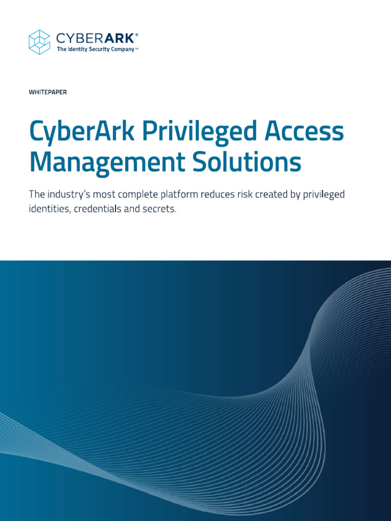 Cyberark Privileged Access Management Solutions Pdf