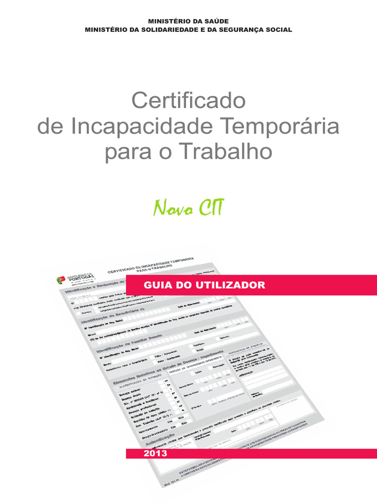 Guia do Certificado de Incapacidade Temporária | PDF | Gravidez | Hospital