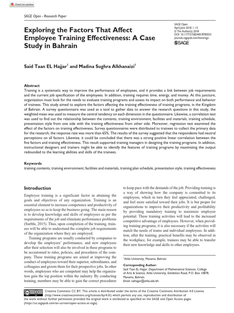 el-hajjar-alkhanaizi-2018-exploring-the-factors-that-affect-employee ... el-hajjar-alkhanaizi-2018-exploring-the-factors-that-affect-employee ...