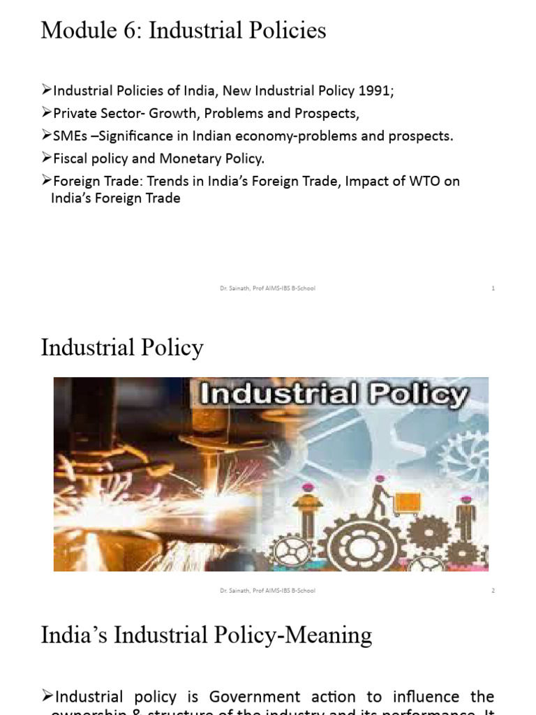Industrial Policies | PDF | Small And Medium Sized Enterprises | Fiscal ...