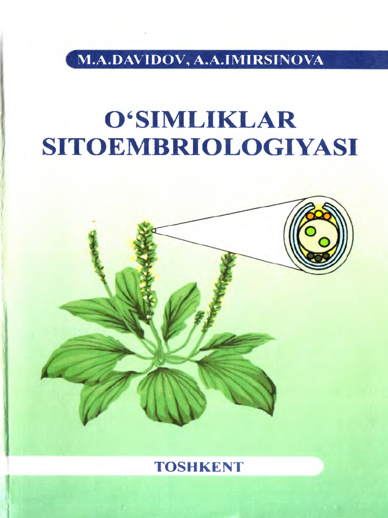 O'Simliklar Sitoembriologiyasi. Davidov M.A | PDF