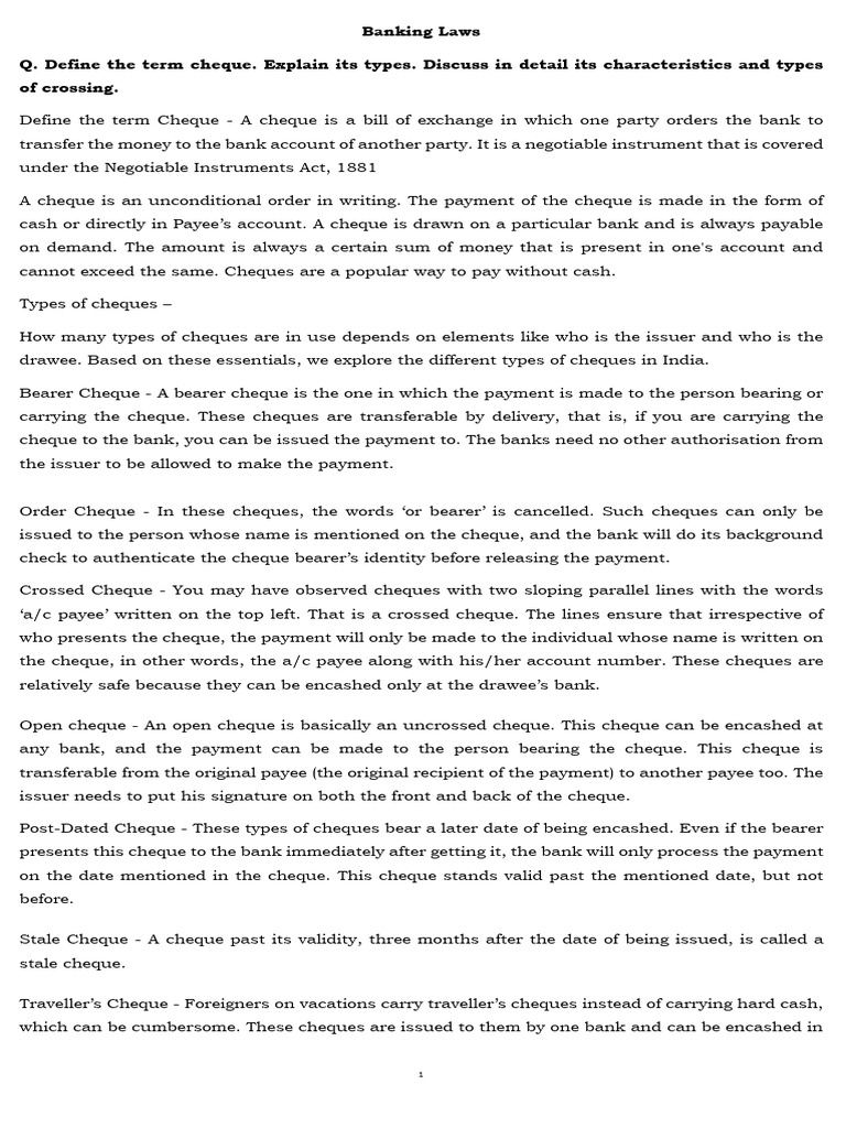 Banking GGG | PDF | Cheque | Reserve Bank Of India