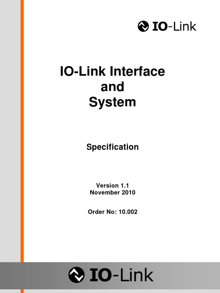 IOL-Interface-Spec 10002 V11 Nov10 | PDF | Specification (Technical ...