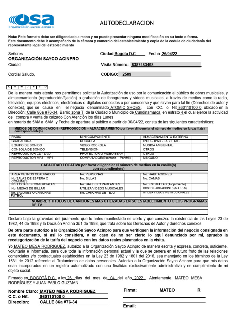 Sayco y Acinpro | PDF