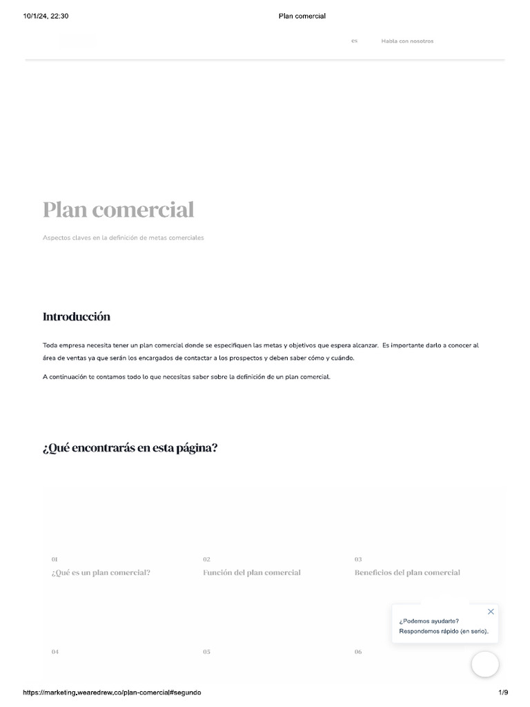 Plan Comercial | PDF