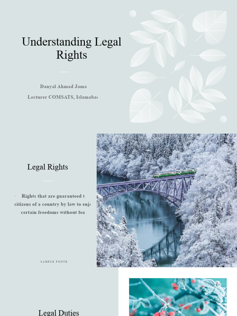 Understanding Legal Rights | PDF | Social Institutions | Libertarian Theory