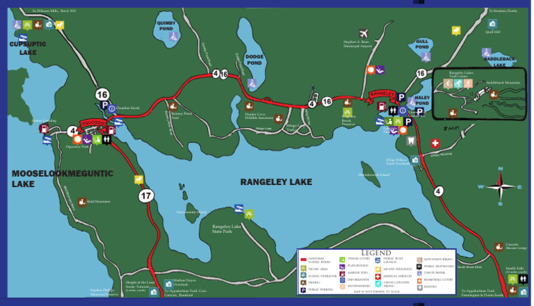 Rangeley Maine Map | PDF | Adventure Travel | Hiking