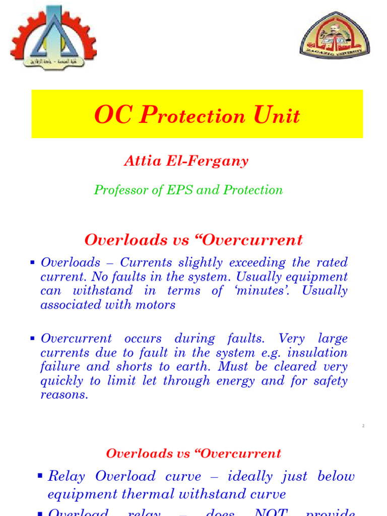 OC Protection Unit-11804 | PDF | Relay | Electronics