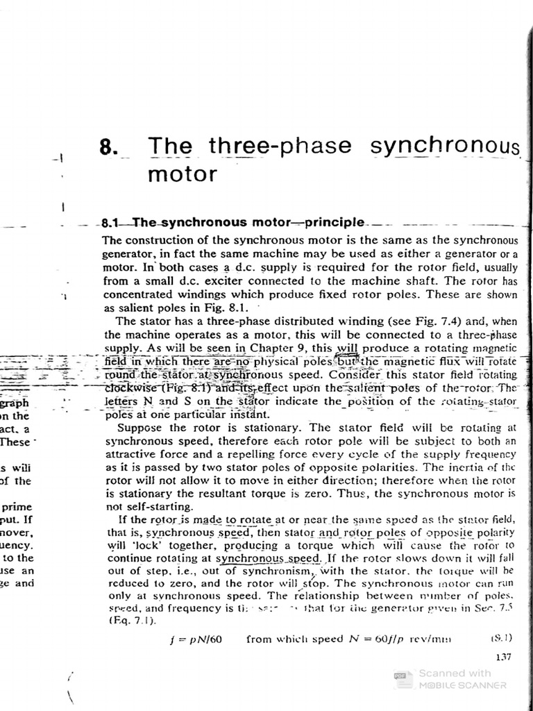 Three Phase Motors | PDF