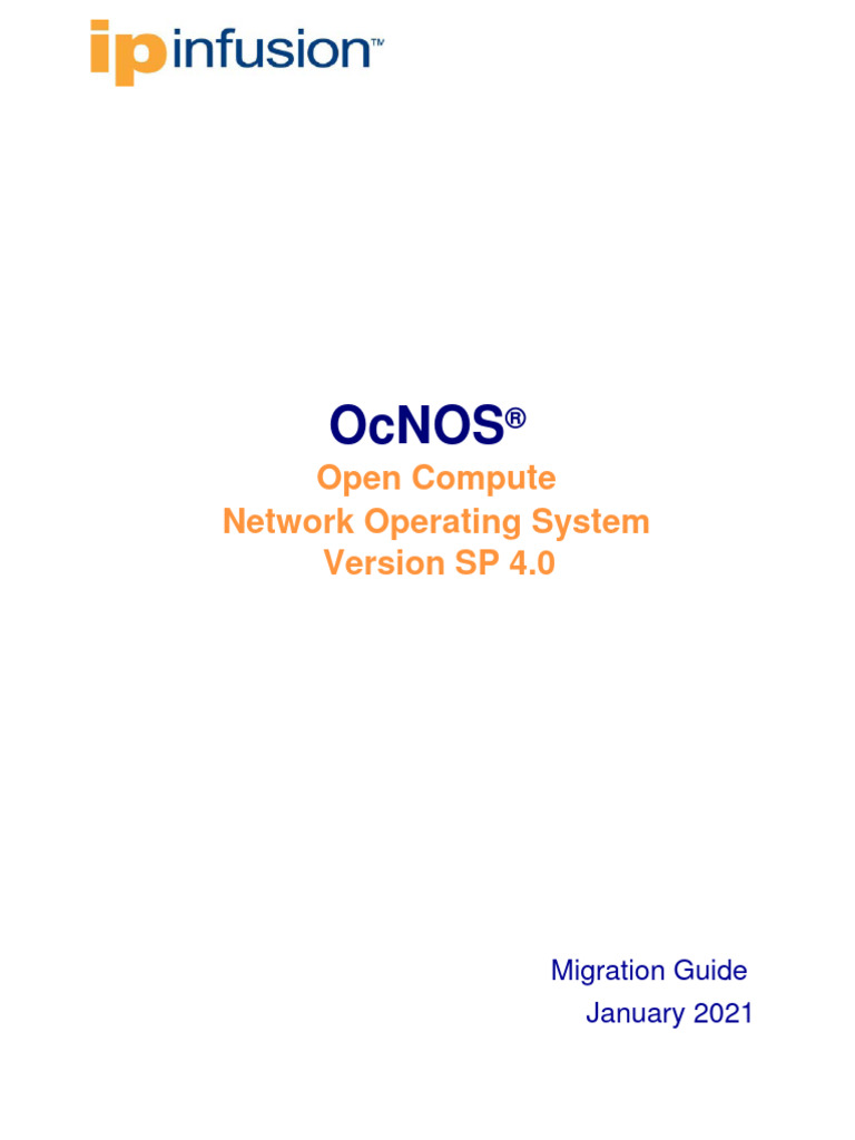 OcNOS-SP 4.0 Migration | PDF | Command Line Interface | Radius