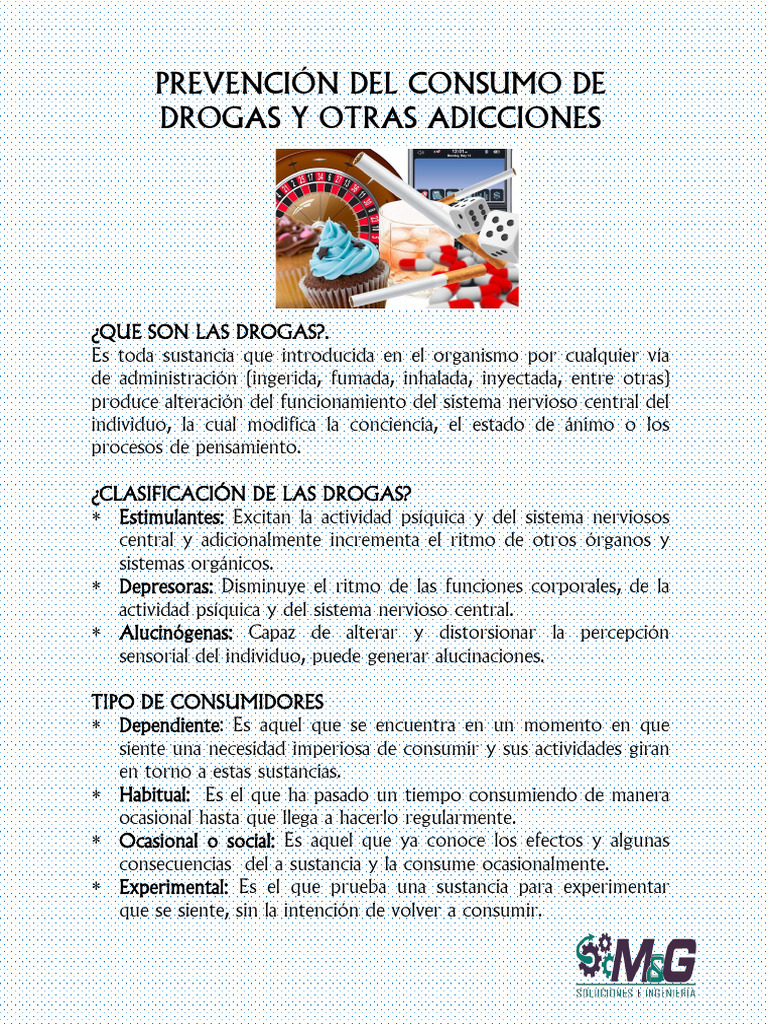 Prevención Sustancias Psicoactivas M&G | PDF | Drogas | Drogas Psicoactivas