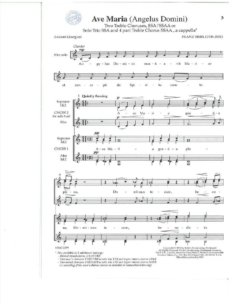 PDF Biebl Ave Maria - Compress | PDF