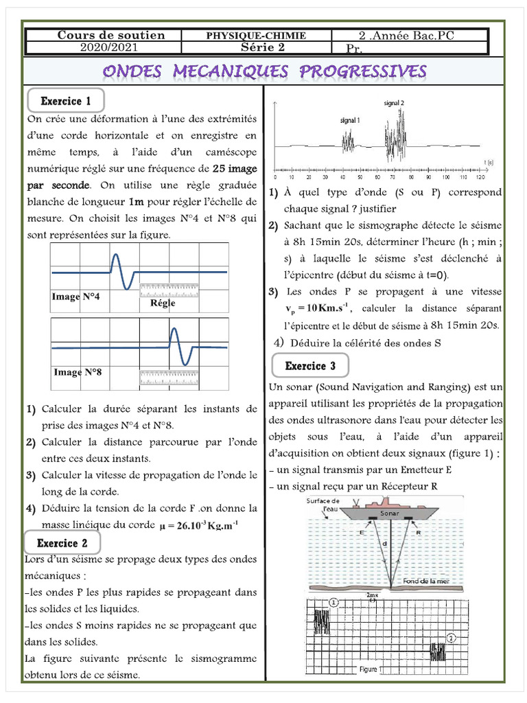 2 Bac PC Série 2 | PDF