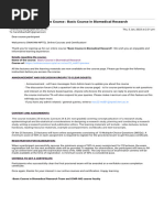 Basic Course in Biomedical Research - Announcements | PDF | Computing