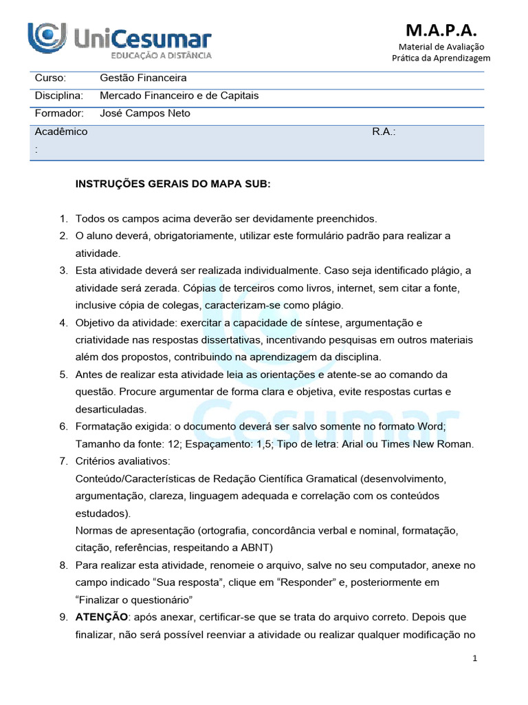 Mapa Sub 27.08 | PDF | Bolsa de futuros | Bolsa de valores