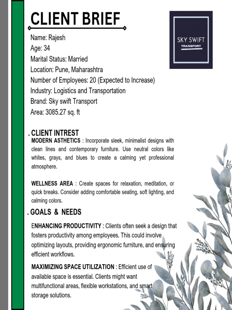 Client Brief - 20240706 - 000052 - 0000 | PDF | Art