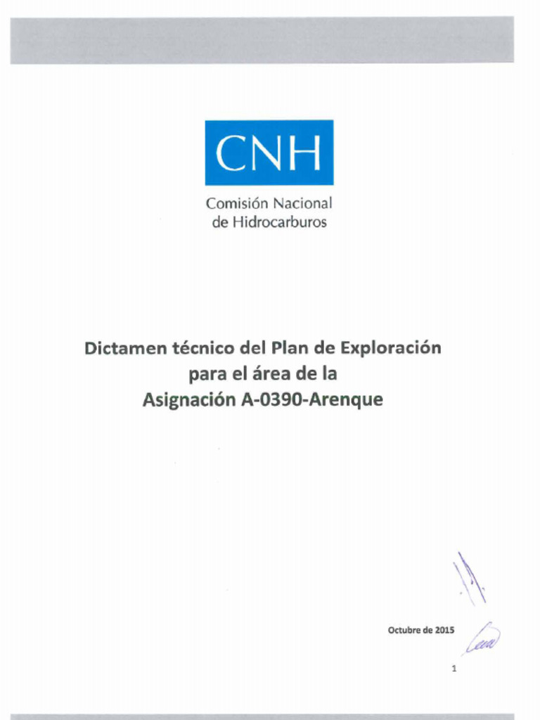 Dictamen Plan Exploraci N Asignaci N A-390-Arenque | PDF