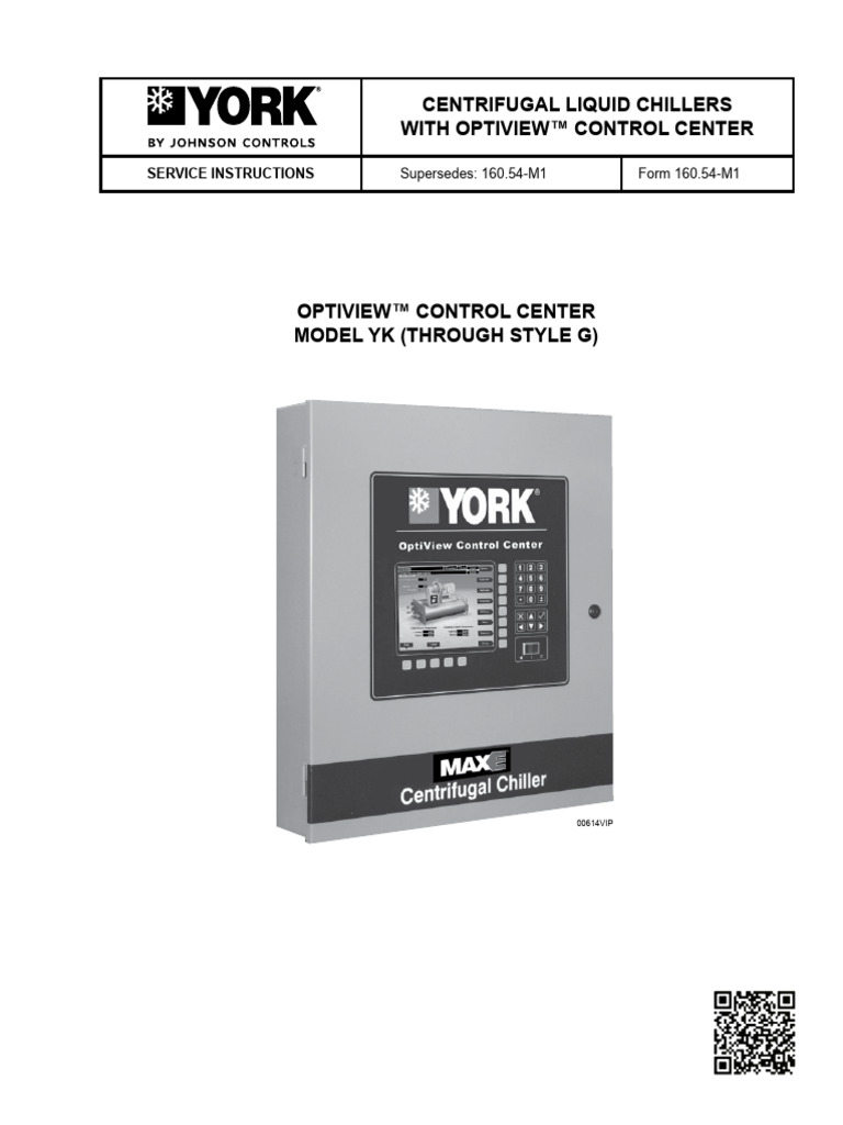 Optiview Control Center Model Yk (Through Style G) | PDF | Equipment ...