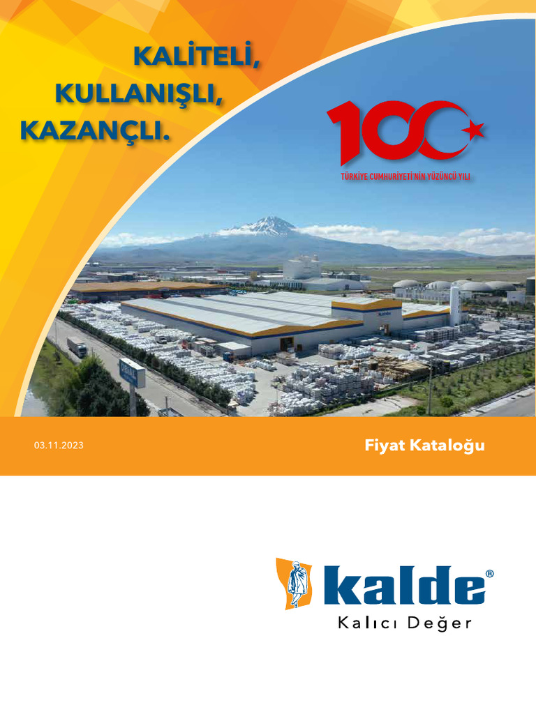 Kalde Fiyat Listesi 03.11.2023 | PDF
