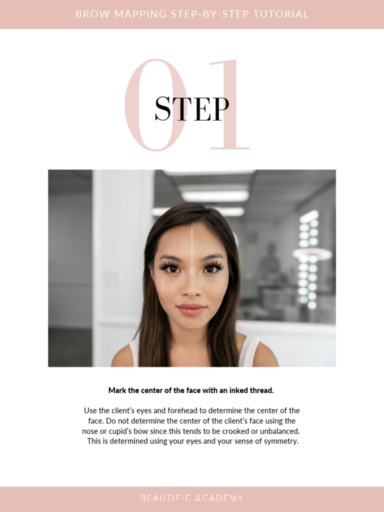 Brow Mapping Step by Step Tutorial 1 | PDF | Eyebrow | Forehead