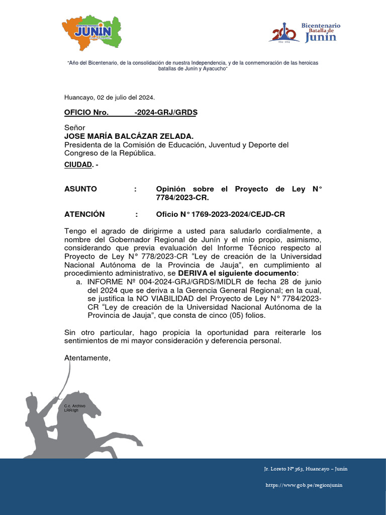 Informe sobre Proyecto de Ley Universitaria | PDF