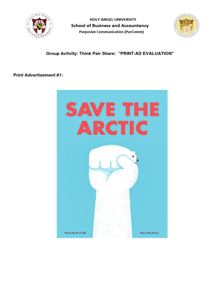 PurComm PrintAdEvaluation Group7 (B-111) | PDF | Advertising | Brand