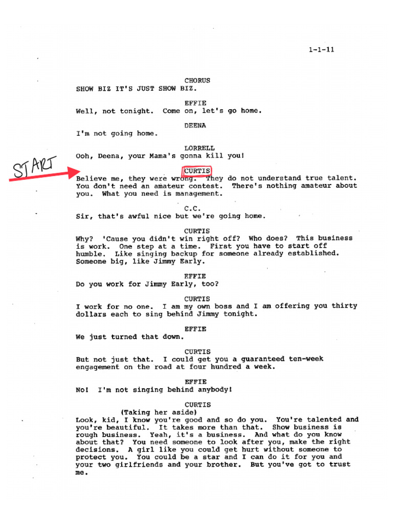 Curtis Side 1 Act1 Scene1 | PDF