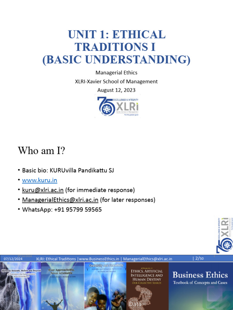 1.MEH Ethical Traditions | PDF | Utilitarianism | Social Psychology