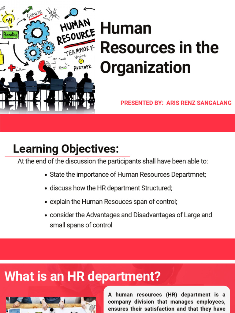 Structuring an Effective HR Department | PDF | Human Resources | Human ...