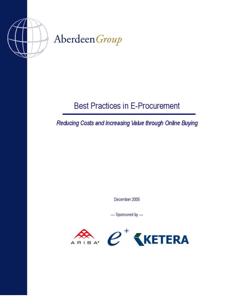 Best Practices in E-Procurement | PDF | Procurement | Hewlett Packard