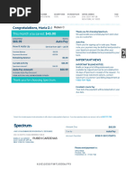 Spectrum Bill | PDF | Cheque | Debit Card