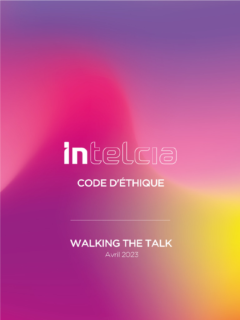 Code D Ethique INTELCIA | PDF