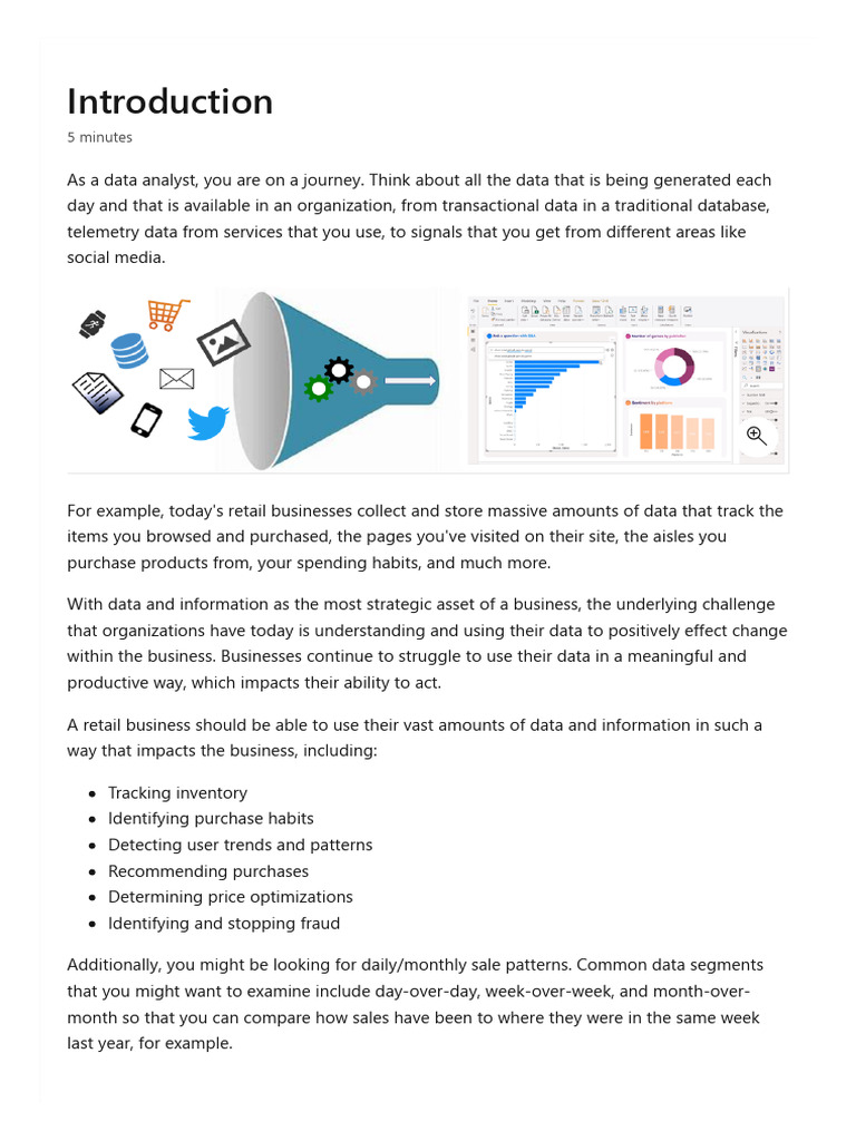001 - Discover Data Analysis - Introduction | PDF | Retail | Data