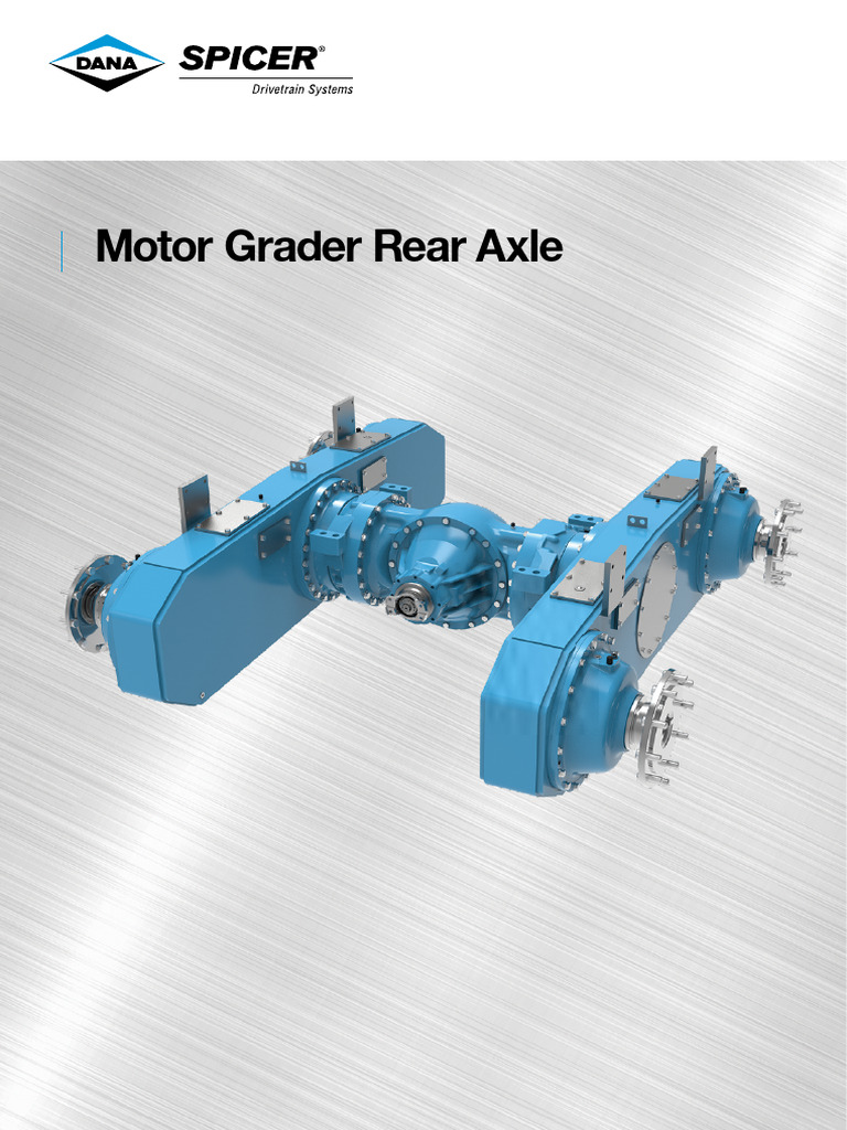 DANA Spicer para Grader | PDF | Axle | Vehicle Technology