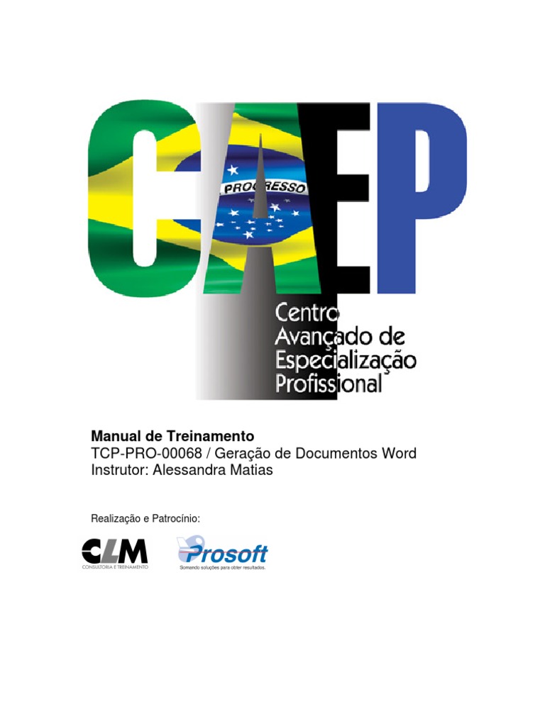 Elaboração de Relatórios Prosoft | PDF | Macro (Ciência da Computação ...