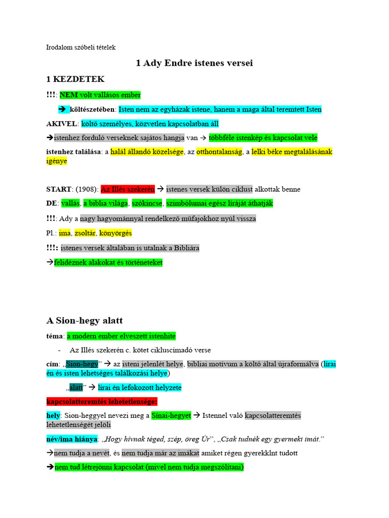 1.ady - Endre Istenes - Versei | PDF