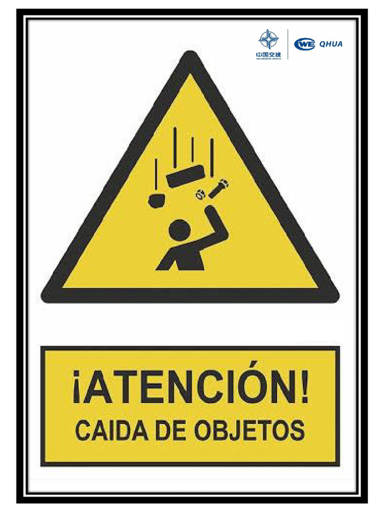 cuidado caida de objetos A4 | PDF